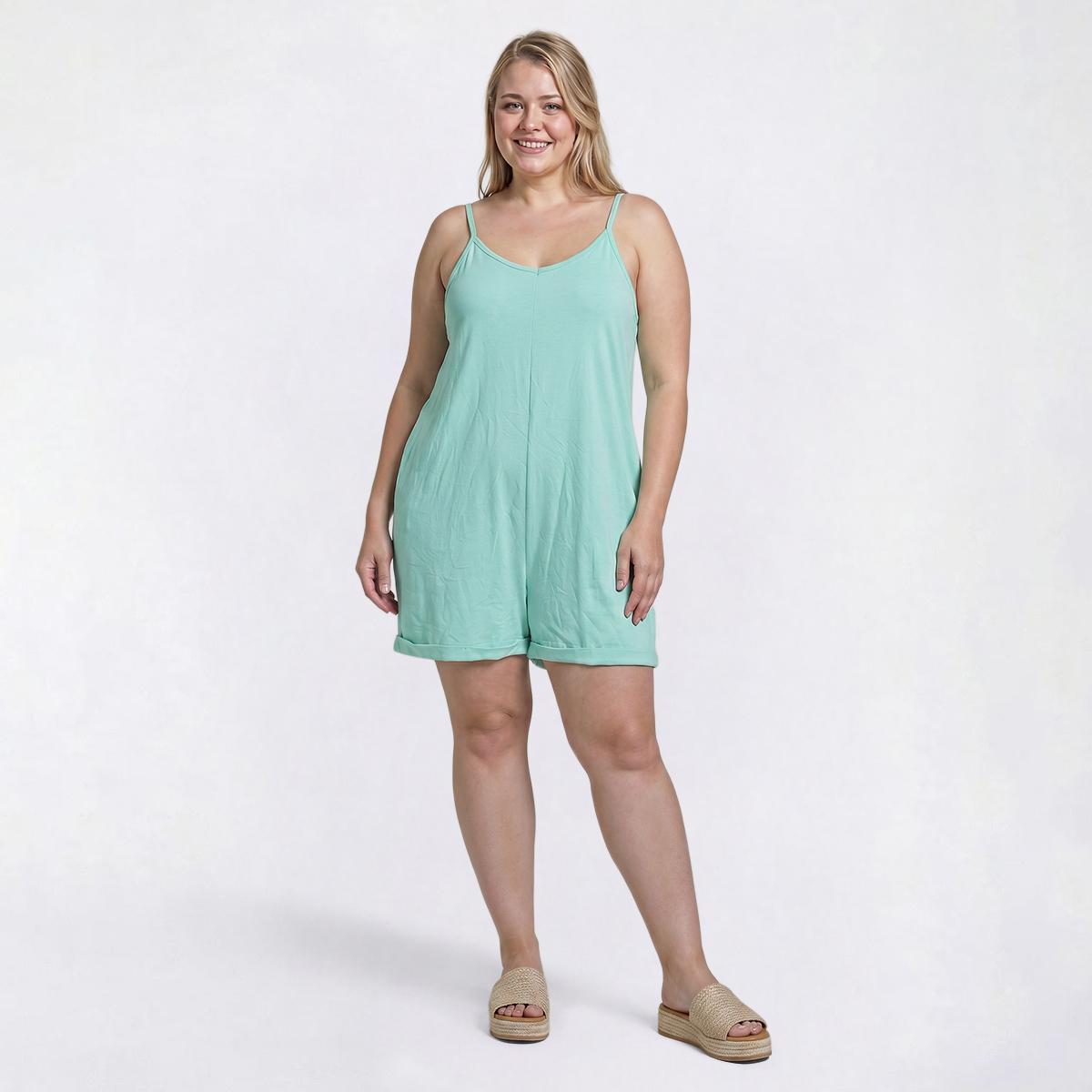 Click here for Juniors Plus Jolie & Joy Oversized Onesie Romper W... prices